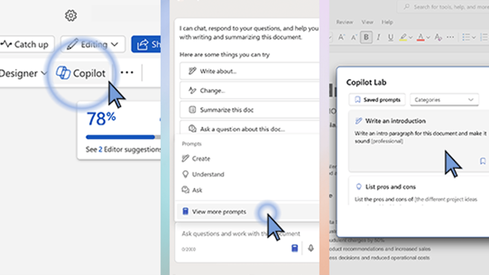 Copilot in Word: Get writing faster. Summarize in seconds.