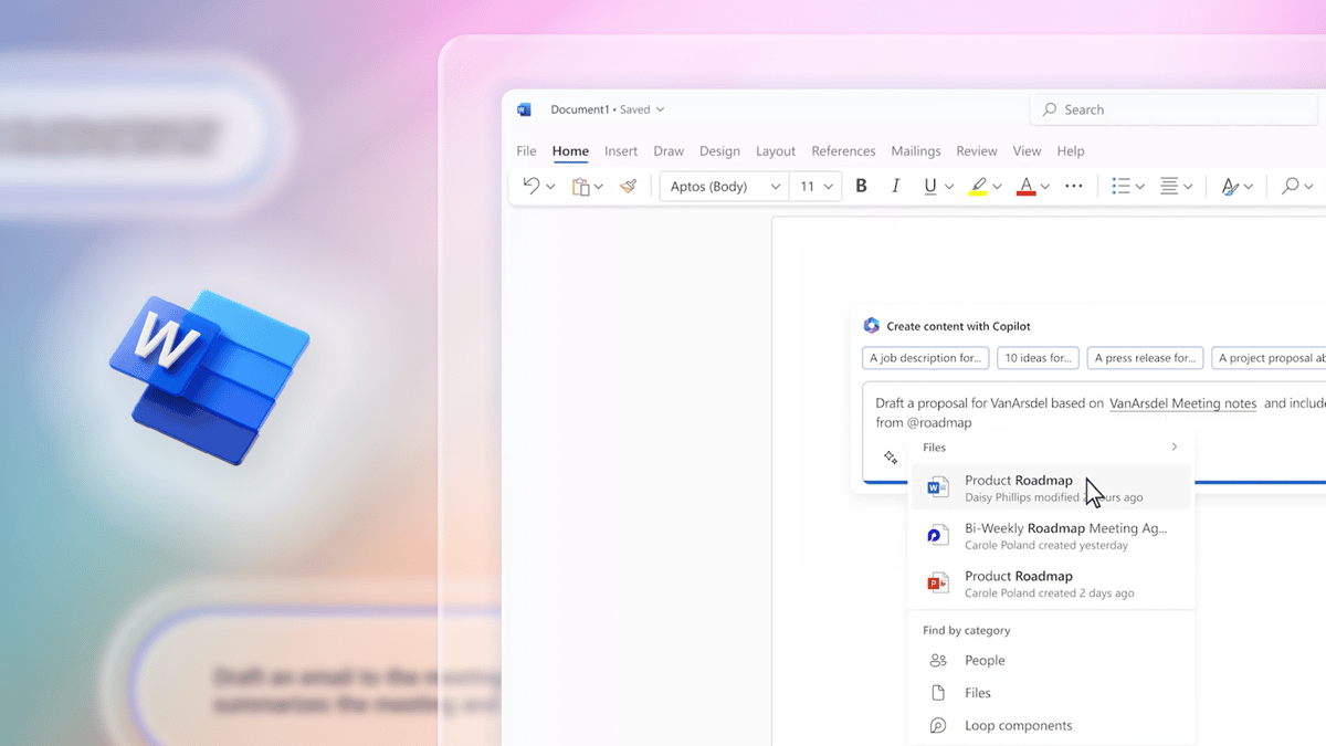 Copilot in Word: Get writing faster. Summarize in seconds.