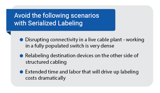 Why Use Serialized Labeling in Your Data Center
